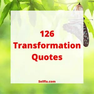 126 Transformation Quotes and Sayings - SELFFA