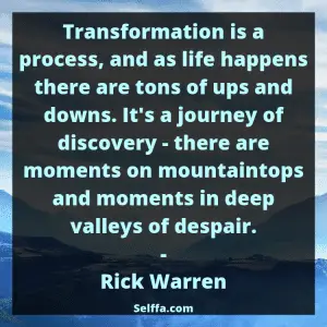 126 Transformation Quotes and Sayings - SELFFA