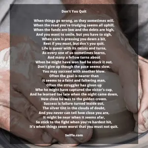 36 Don't Give Up Poems - SELFFA