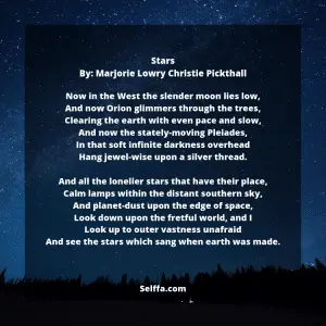28 Poems About Stars - SELFFA